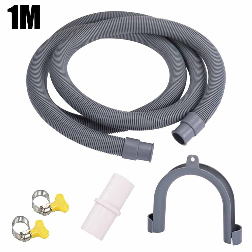1M Washing Machine Dishwasher Drain Hose Extension Kit with U-Formed ...
