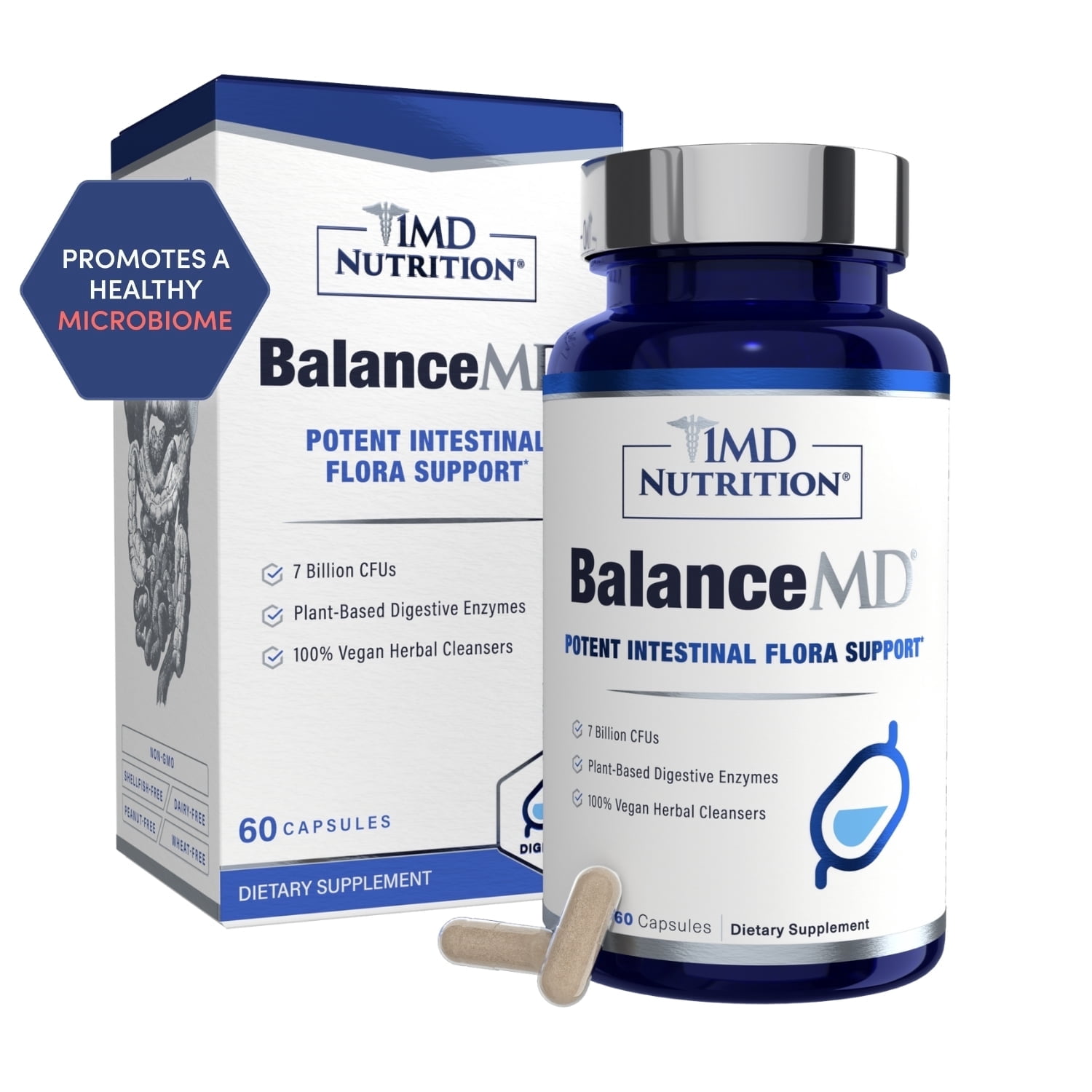 1MD Nutrition BalanceMD Vaginal Probiotics | Oregano & Caprylic Acid ...