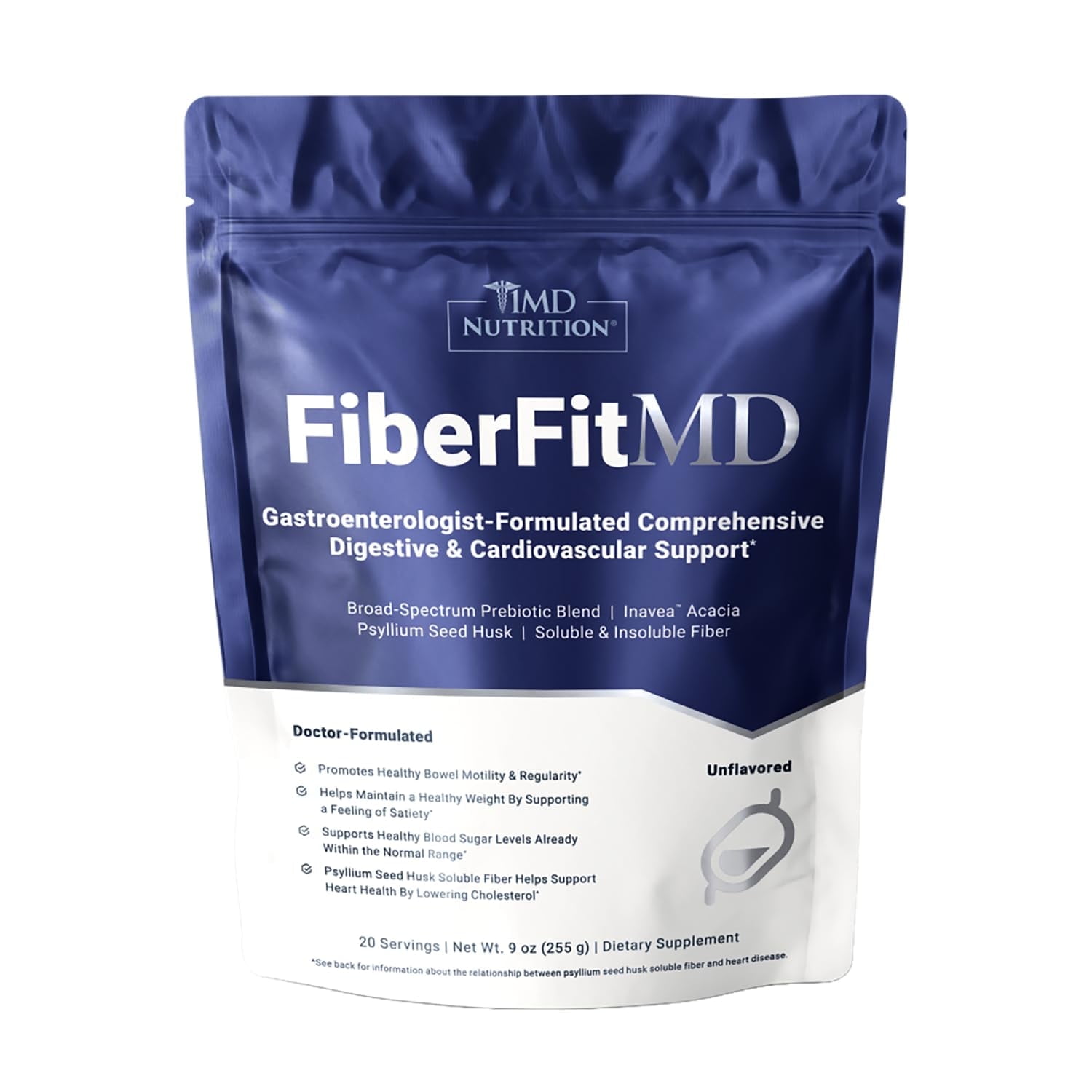 1MD Nutrition FiberFitMD - for Potent Digestive & Cardiovascular ...