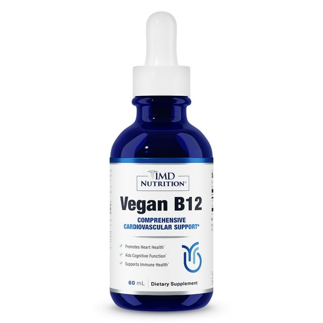 1MD Nutrition Vegan Vitamin B12 Sublingual Liquid Drops | 5000mcg ...