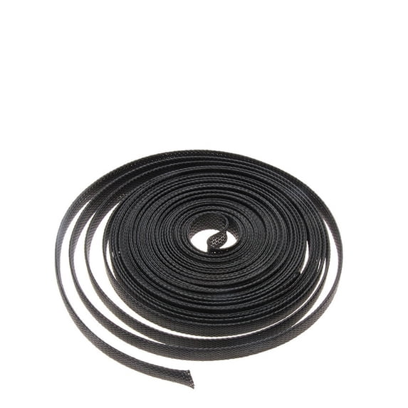 1Meter Cable Tubing Black Insulated Sleeve PET Expandable High Density ...