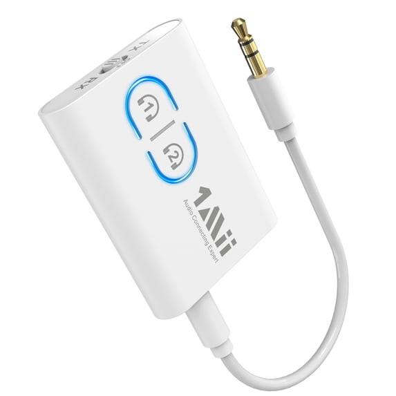 1Mii ML300 2-in-1 Bluetooth 5.2 Transmitter Receiver, aptX Low Latency ...