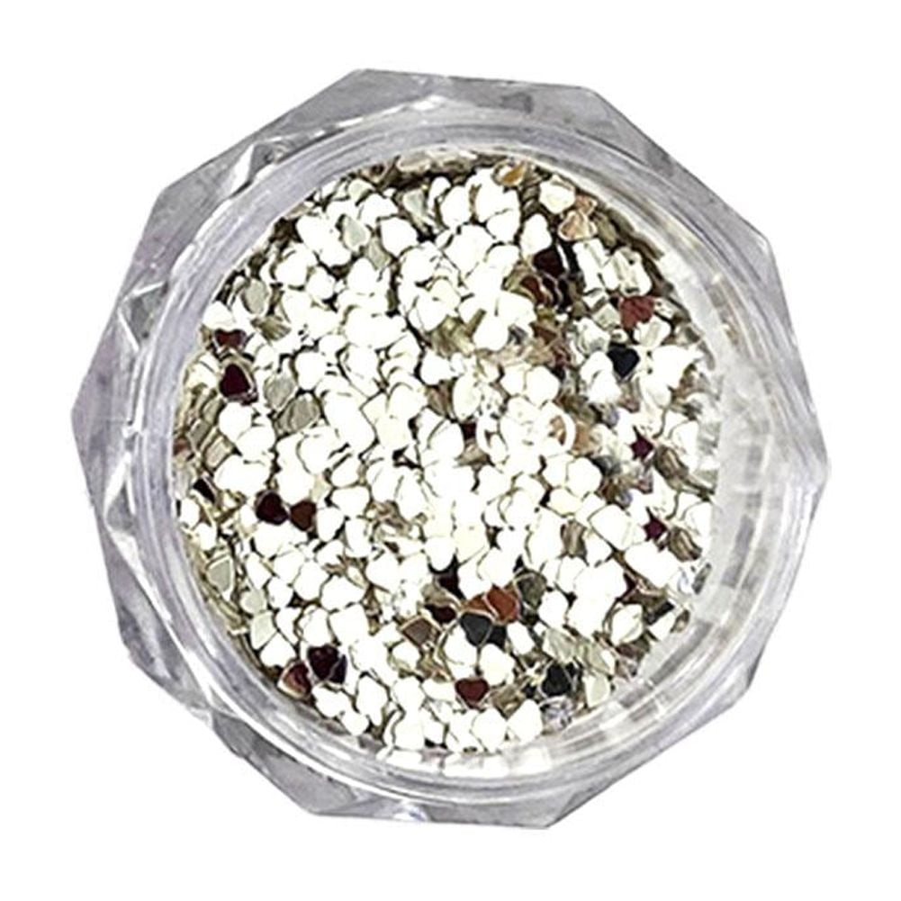 1Mm Mini Loving Heart Shape Glitter Powder Nail Charm Gold Powder W1B7 ...