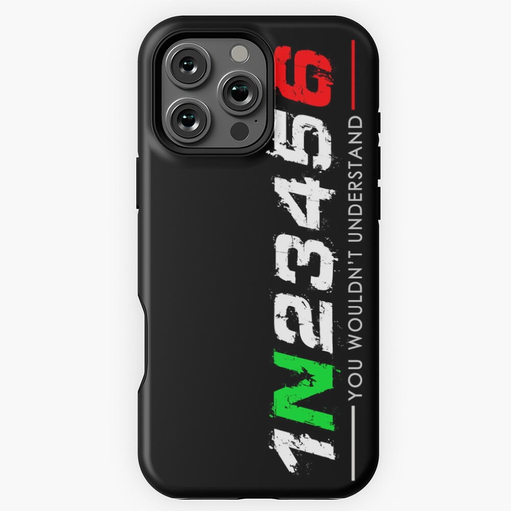 1N23456 Motorcycle Biker Phone Case for iPhone 16 15 14 13 12 11 Pro ...