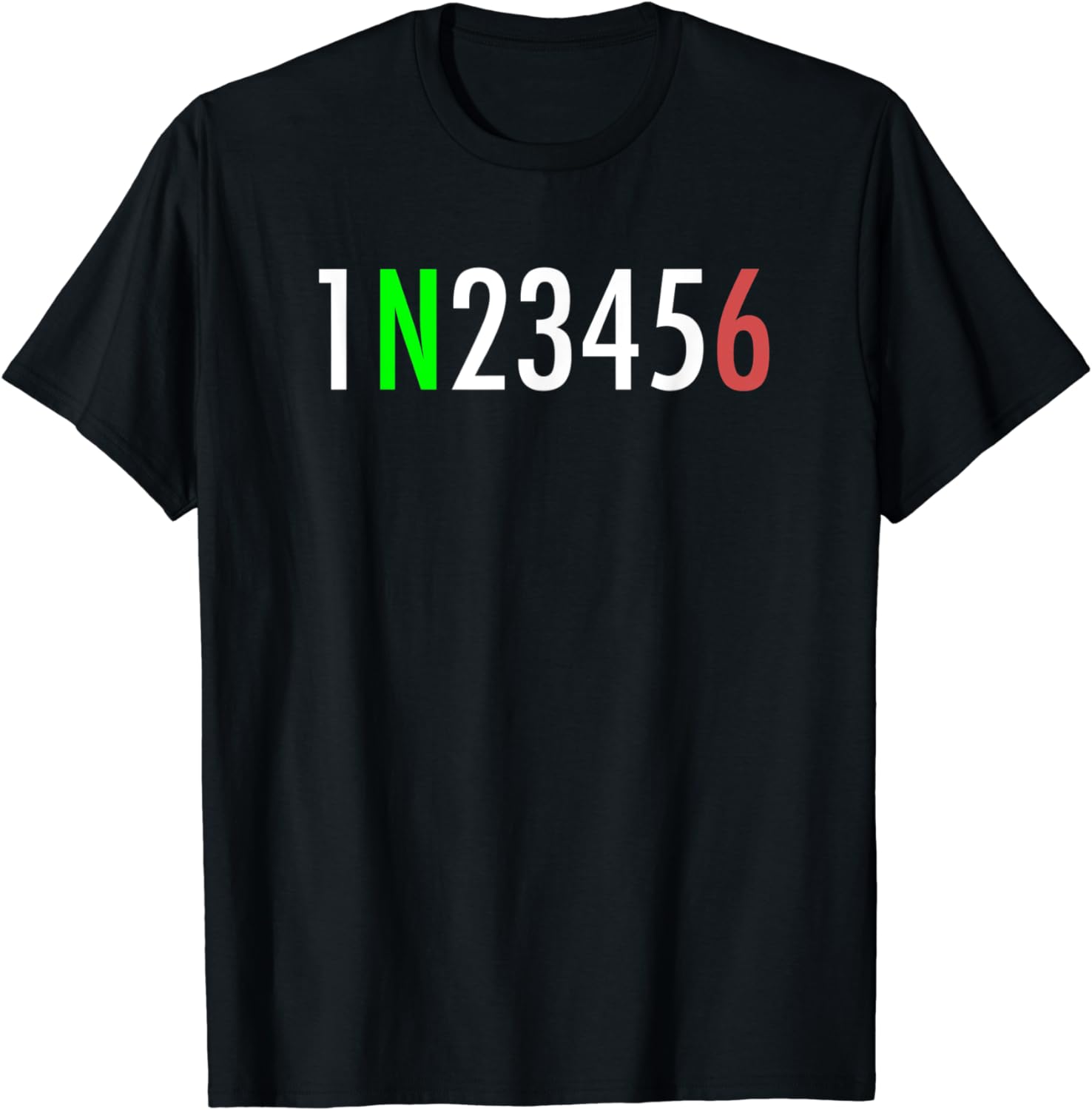 1N23456 Motorcycle Gear Shift Motorcyclist T-Shirt - Walmart.com