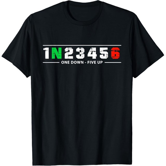 1N23456 Motorcycle Shift Biker Motorcyclist T-Shirt - Walmart.com