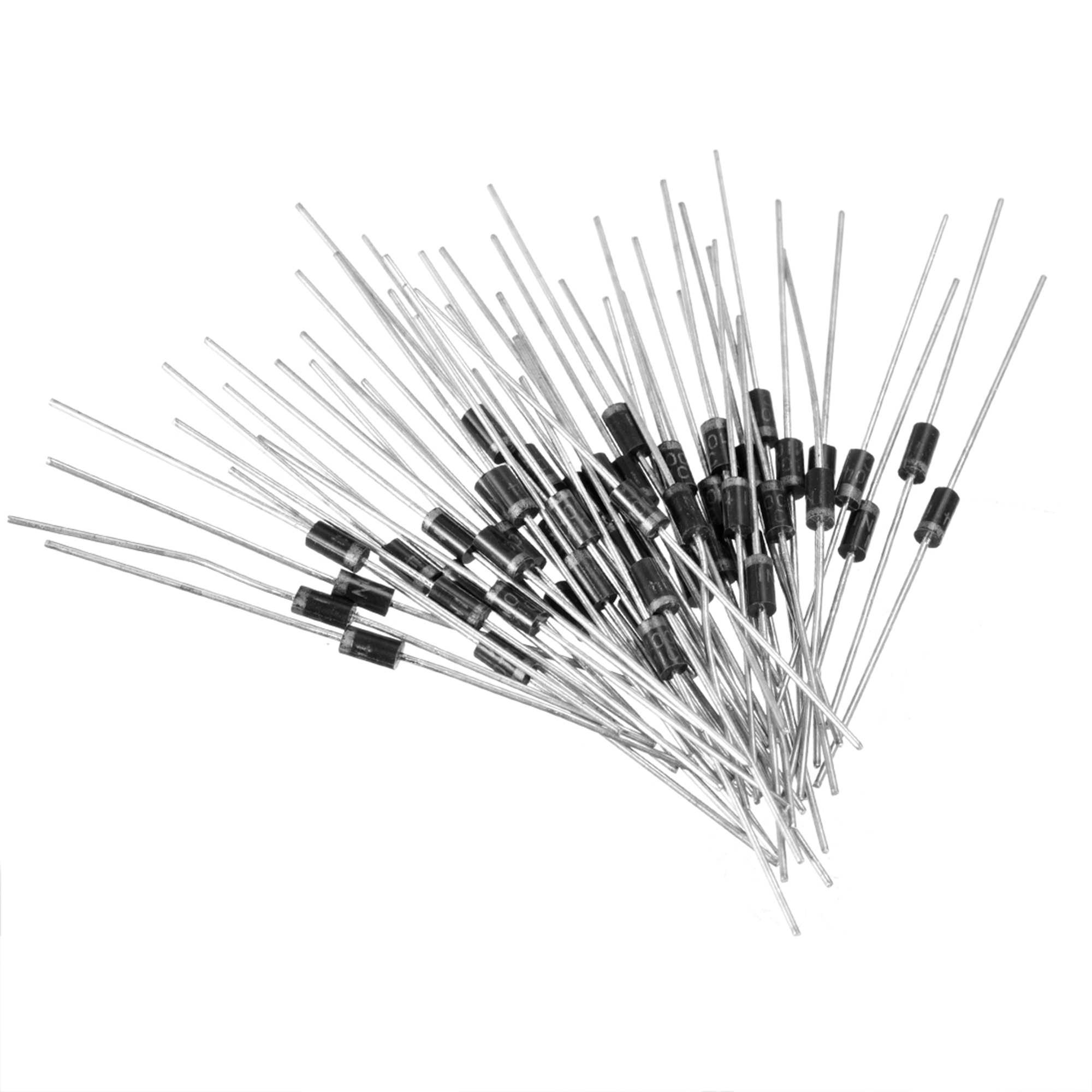 1N4004 Schottky Rectifier Diode 1A 400V shaft Silastic Guard Diodes 50 ...