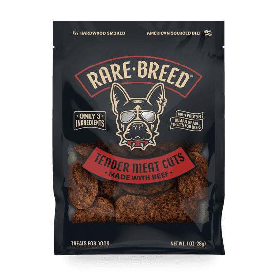 Rare Breed Pet Treats, Tender Meat Cuts, Made with Beef, 1 Ounce Dog ...