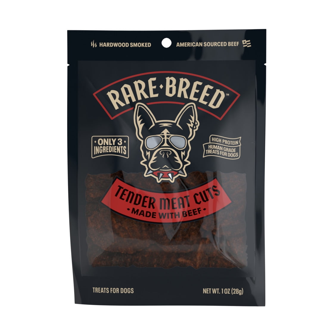 Rare Breed Pet Treats, Tender Meat Cuts, Made with Beef, 1 Ounce Dog ...