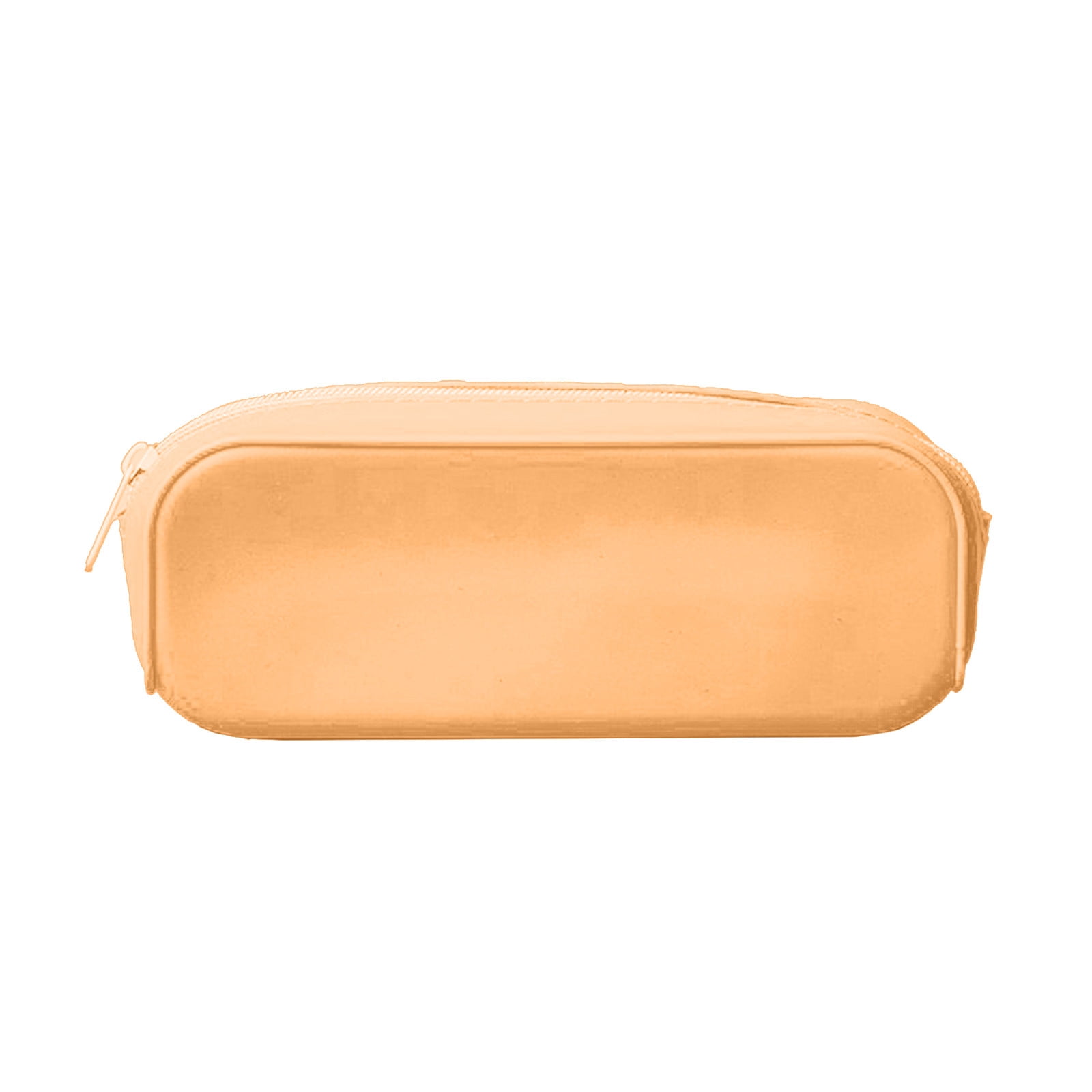 1Orange Simple Pencil Case With Silicone Material, 19X7X5Cm Size In ...