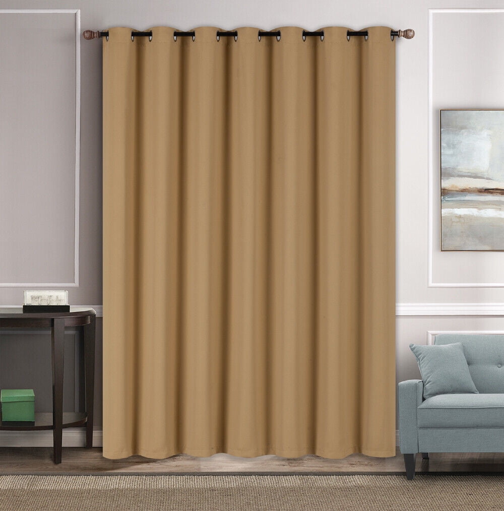 1P 100" × 84" BLACKOUT UNLINED HEAVY THICK THERMAL PANEL WINDOW CURTAIN ...