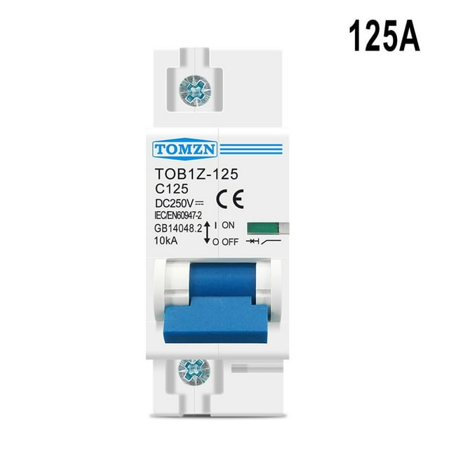 1P 125A Dc Mcb 250V Circuit Breaker for Pv C-Curve Battery Main Switch ...