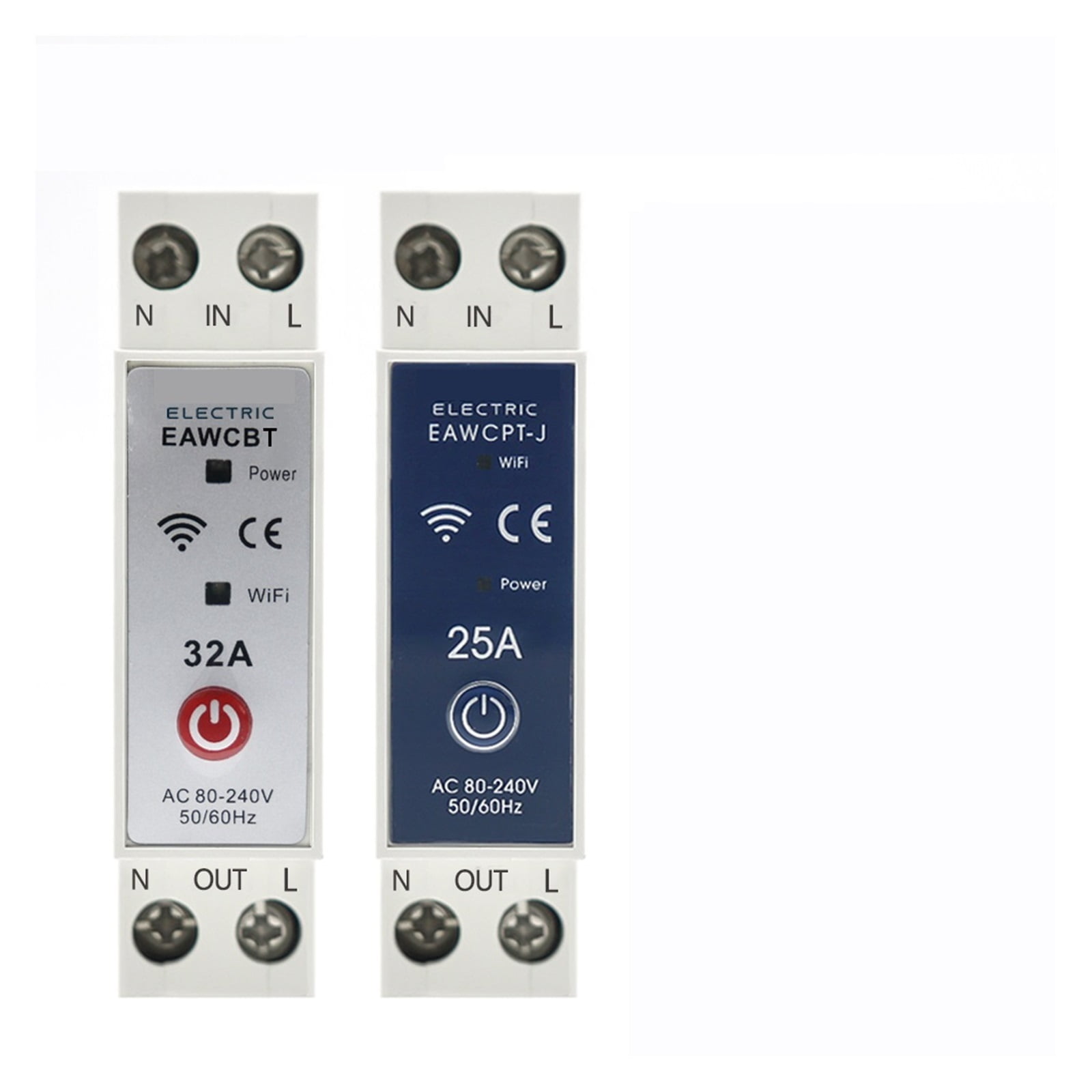 1P 1P+N Smart Circuit Breaker Voltage Energy Power KWh Meter Time Relay ...