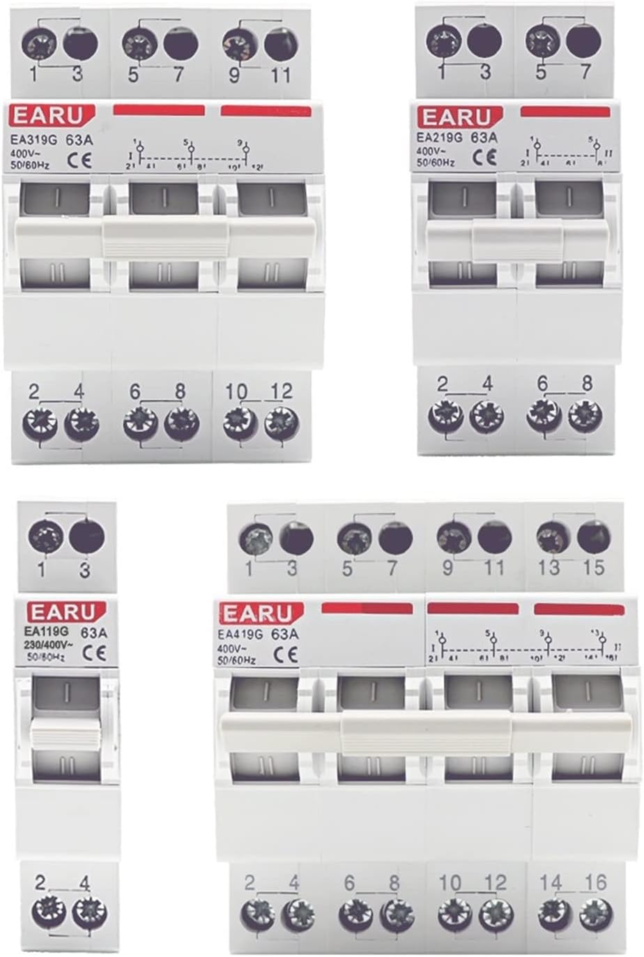 1P 2P 3P 4P 40A 63A MTS Dual Power Manual Transfer Interlock Circuit ...