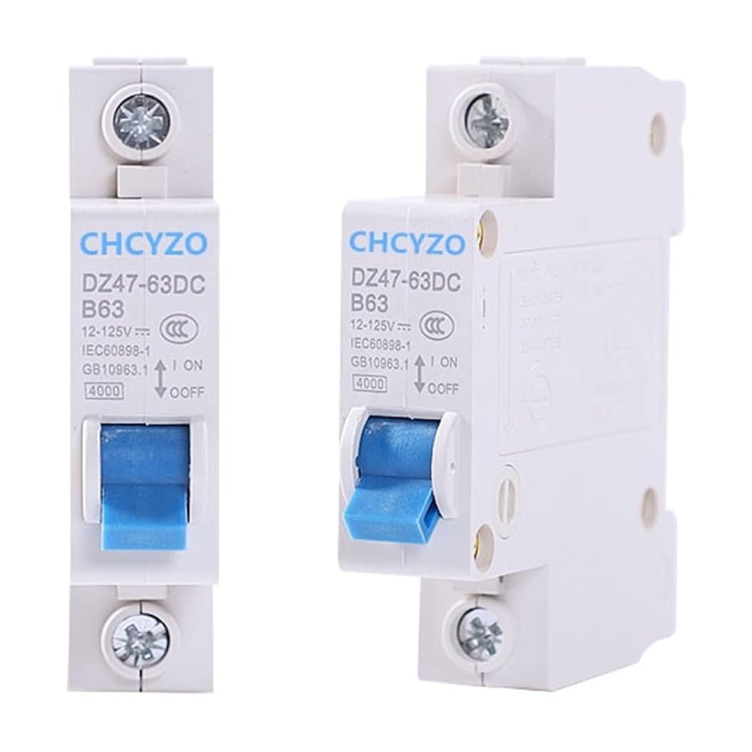 1P Circuit Breaker 3A-125A DC Electric Car Battery PV Protection Switch ...