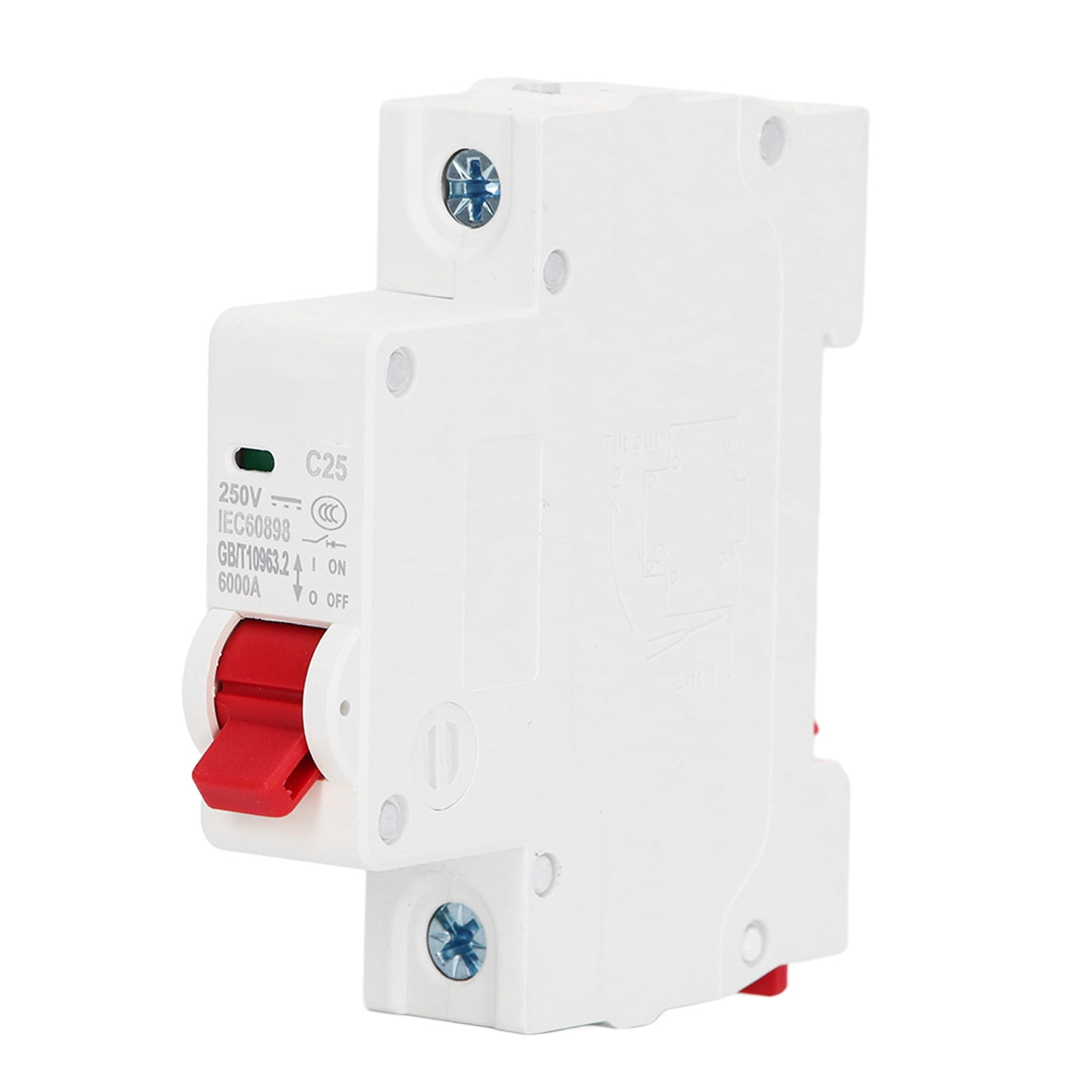 1p Circuit Breaker Din Rail Mounting Short Circuit Overload Protection