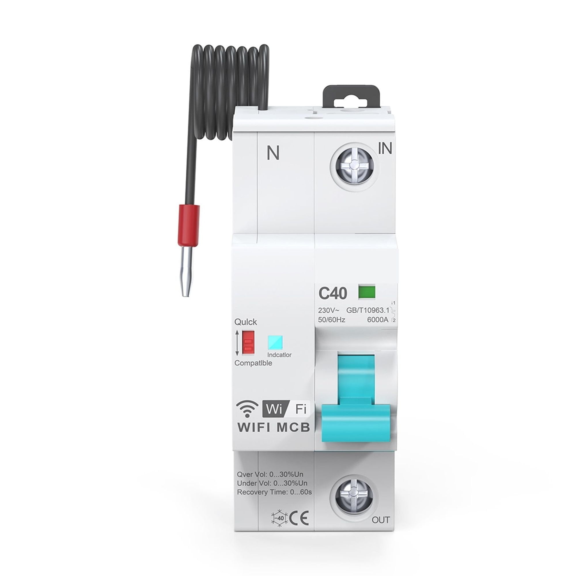 1P Circuit Breaker Timer Remote Control With Overload And Overvoltage ...