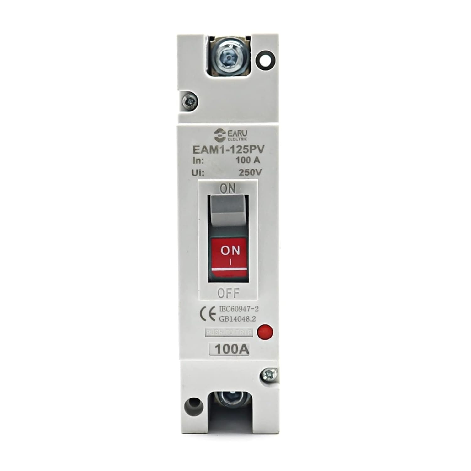 1P DC 250V DC Solar Molded Case Circuit Breaker MCCB Overload ...