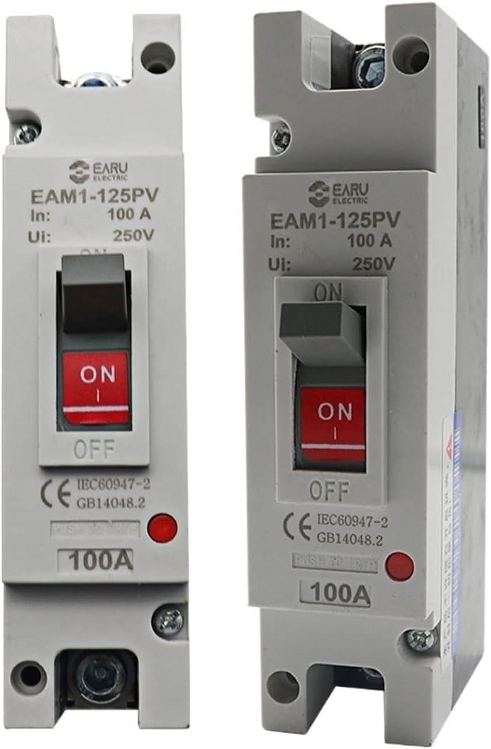 1P DC250V 63-1250A DC Solar Molded Case Circuit Breaker MCCB Overload ...