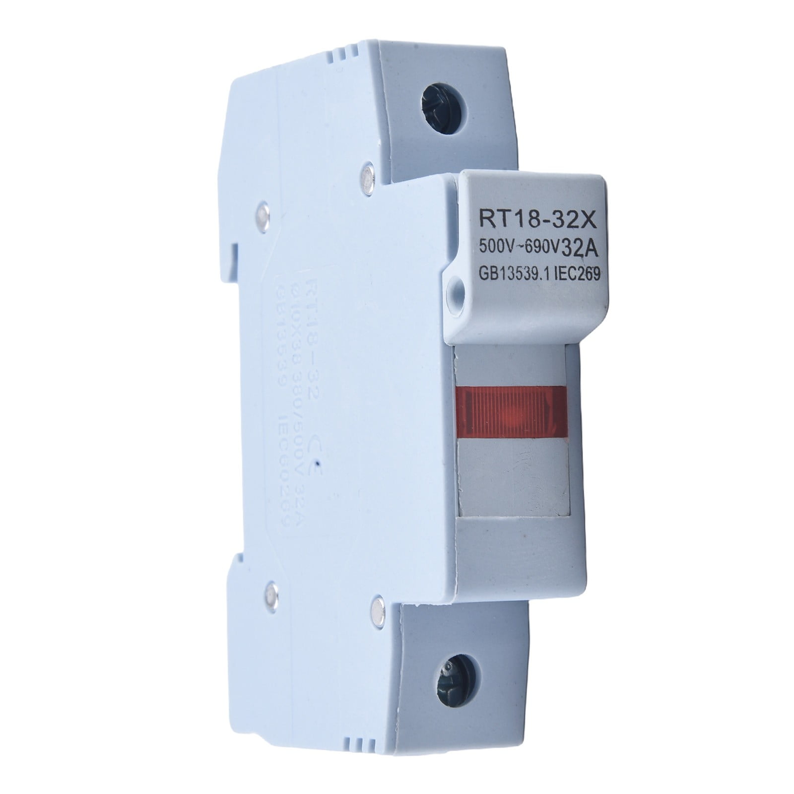 1P Fuse Holder 10*38mm RT18-32X 32A Din Rail Mounting Fuse Holder Base ...