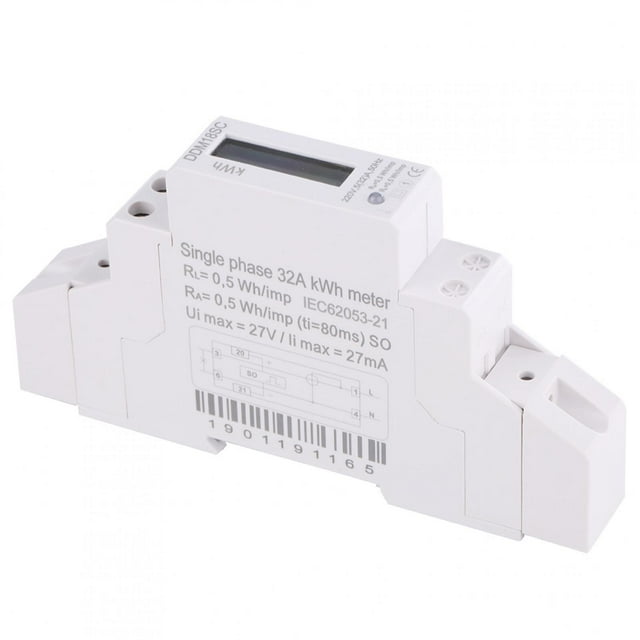 1P LCD Digital Display Single Phase Din Rail Electricity Power ... 1P LCD Digital Display Single Phase Din Rail Electricity Power ...