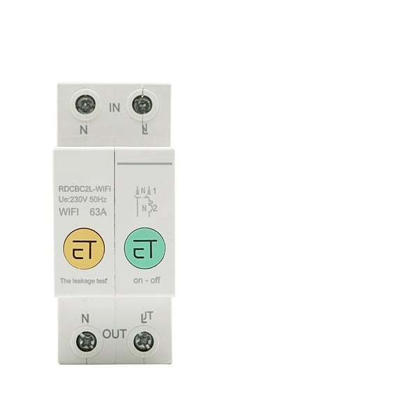 1P+N Circuit Breaker Energy Power KWh Meter Switch Relay Voltmeter ...