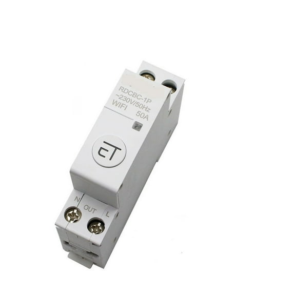 1P+N Din Rail Circuit Breaker Smart Timer Switch Relay Remote Control ...