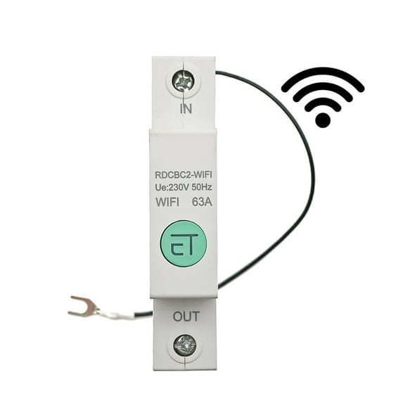 1P Rail Smart Energy Meter Power Consumption KWh Meter Circuit Breaker ...