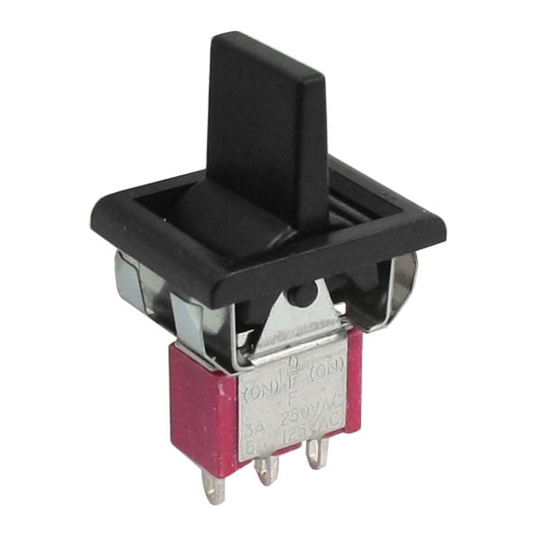 1P2T 3 Way 3-Terminals Momentary Rocker Toggle Switch 250V/3A 125V/5A ...