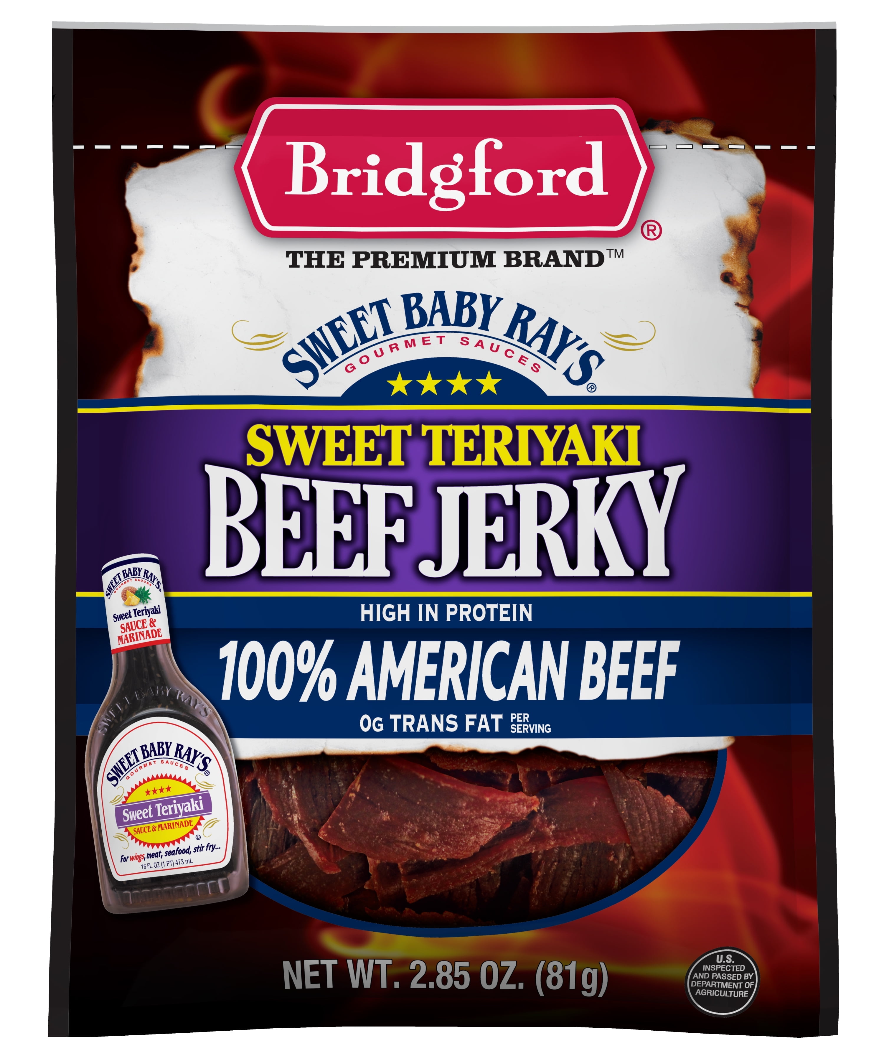 1PACK, BSBR SWEET TERIYAKI BEEF JERKY, - Walmart.com