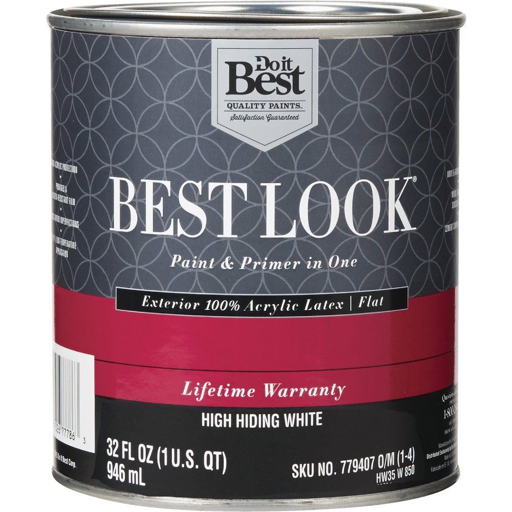 1 pc Best Look 100% Acrylic Latex Premium Paint & Primer In One Flat ...