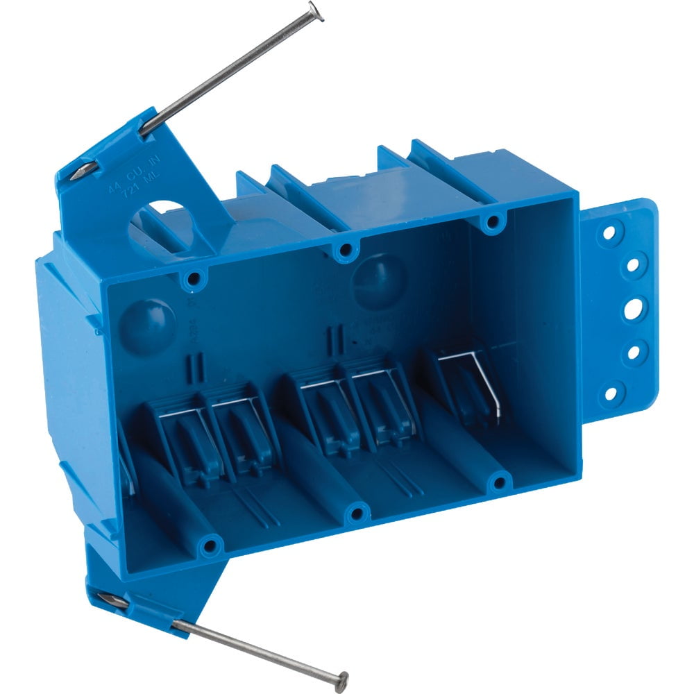 1PACK Carlon 3-Gang PVC Molded Wall Switch Box - Walmart.com