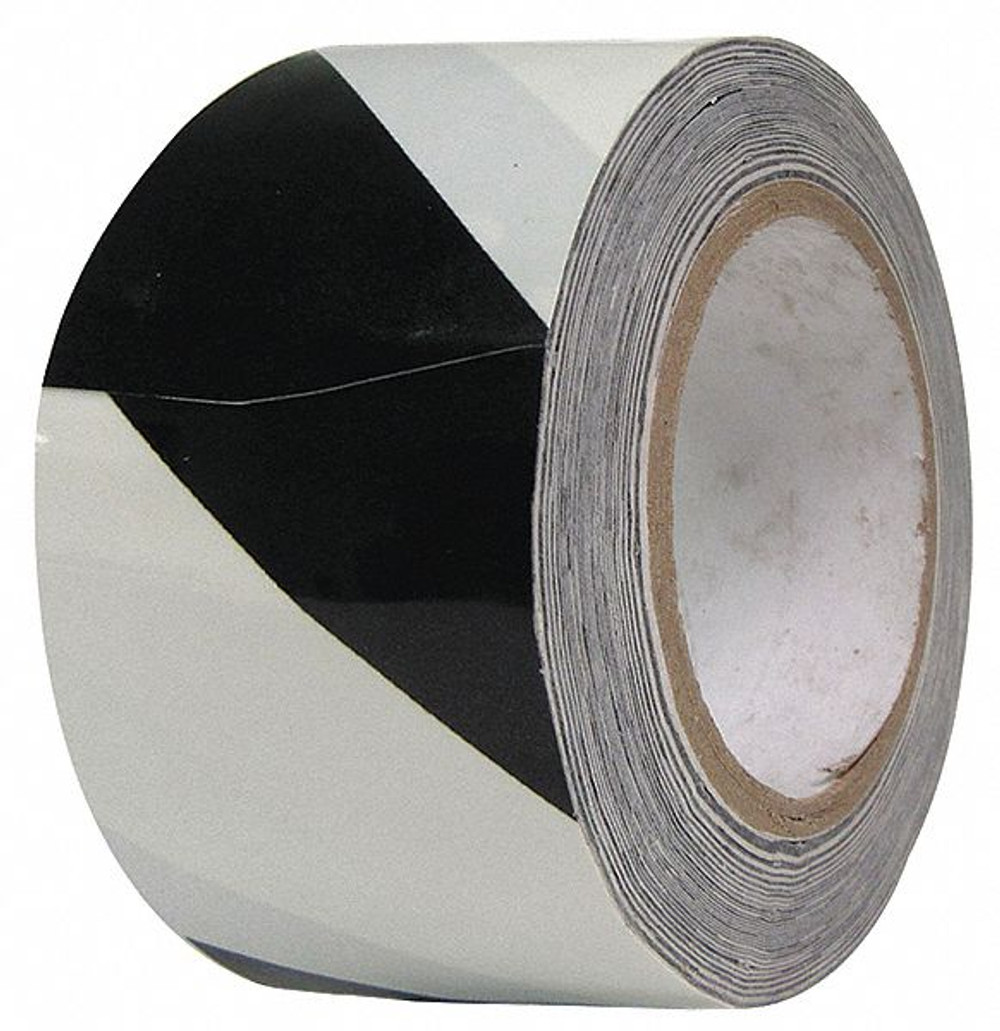 1PACK Condor Floor Tape,Black-White,2 inx108 ft,Roll 6FXV6 6FXV6 ZO ...