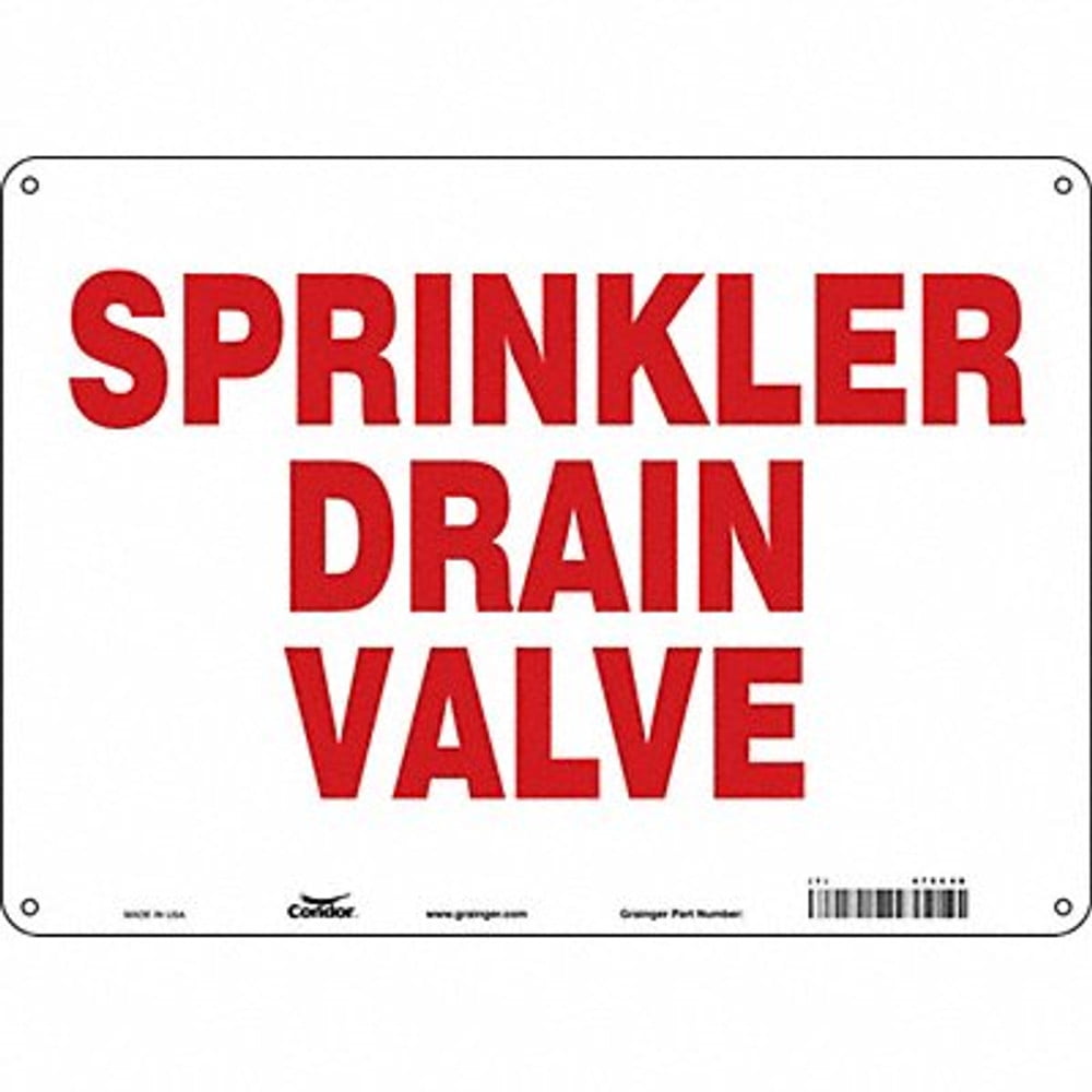 1PACK Condor Safety Sign,10 in x 14 in,Aluminum 470C48 470C48 ZO ...