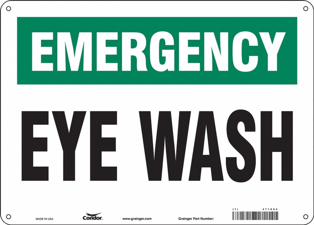 1PACK Condor Safety Sign,10 in x 14 in,Polyethylene 471A94 471A94 ZO ...