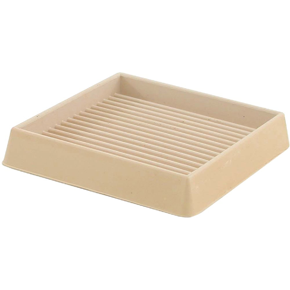 1PACK Do it 3 In. Inner Dimension Square Almond Furniture Leg Cup,(2 ...