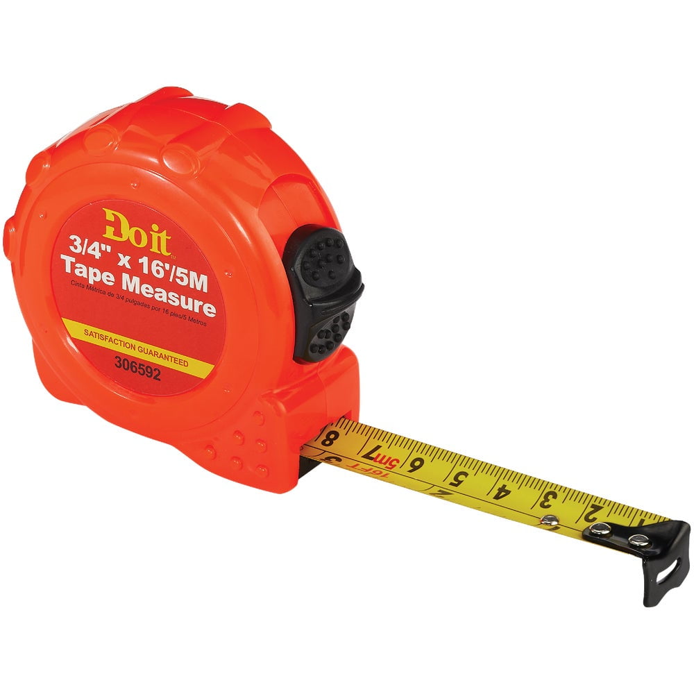 1PACK Do it 5m/16 Ft. Metric/SAE Power Tape Measure - Walmart.com