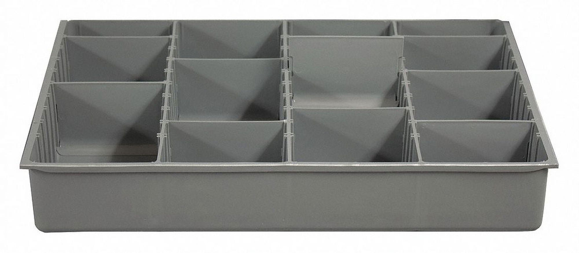 1PACK Durham Mfg DrwInsrt,Gry,4Cmptmnt,PlyPrp,Fit12"Box 124-95-ADL-IND ...