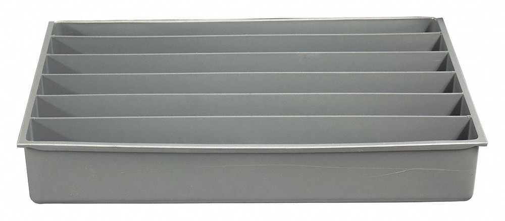 1PACK Durham Mfg DrwInsrt,Gry,6Cmptmnt,PlyPrp,Fits12"BoxD 124-95-06-HOR ...