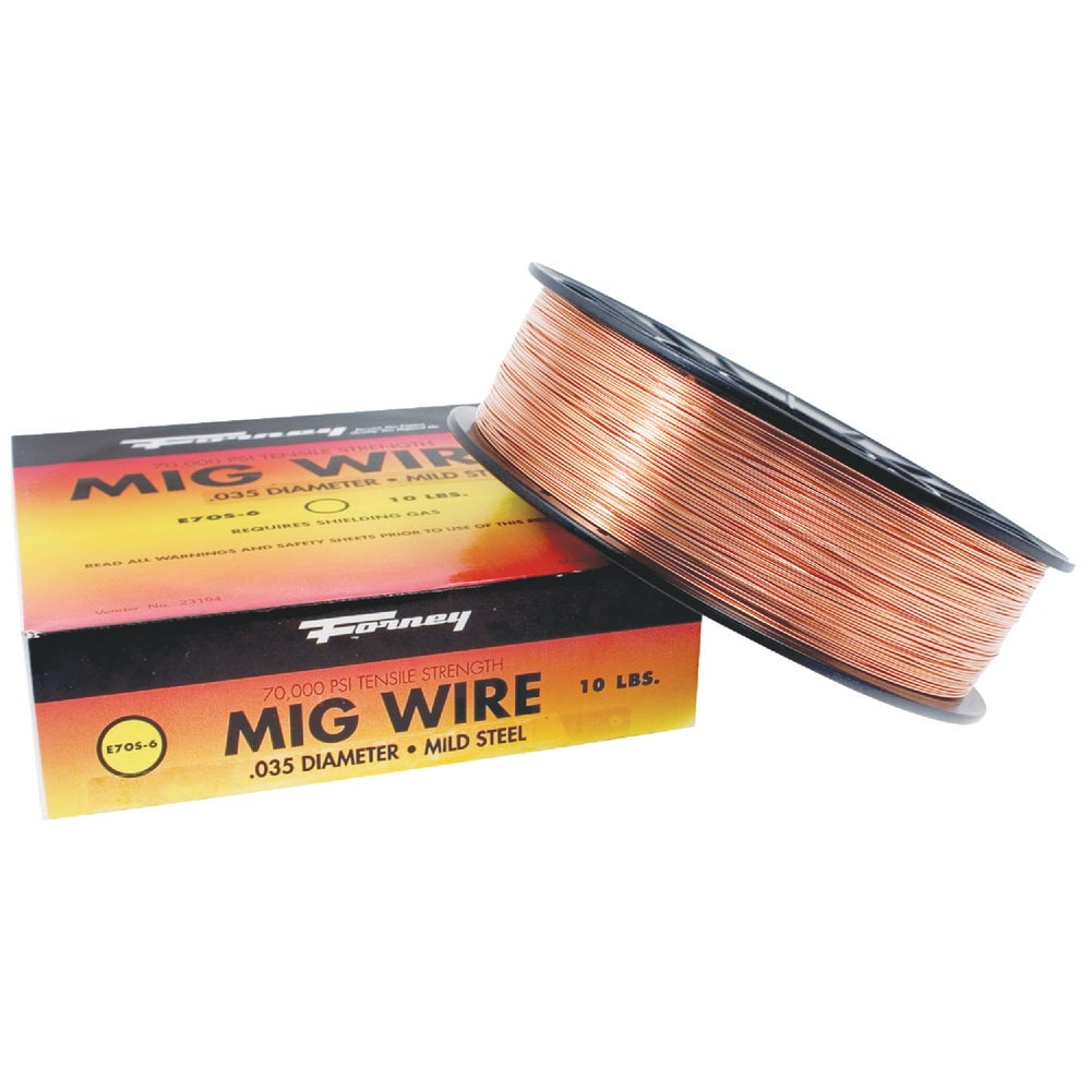 1PACK Forney ER70S-6 Mild Steel Mig Wire, 0.035 In., 10 Lb. - Walmart.com