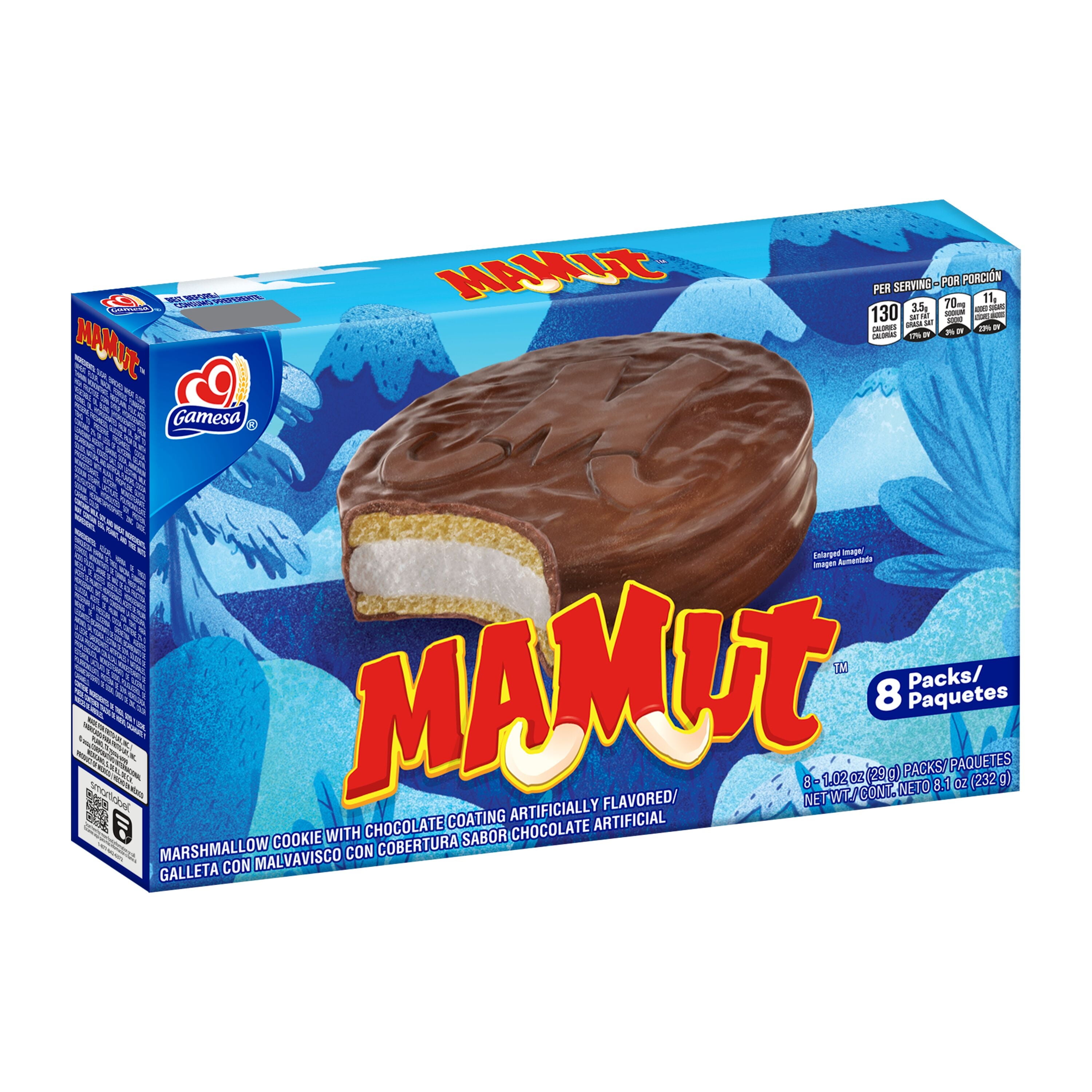 1PACK,Gamesa Mamut Marshmallow Cookies Galletas, 8.1 oz - Walmart.com