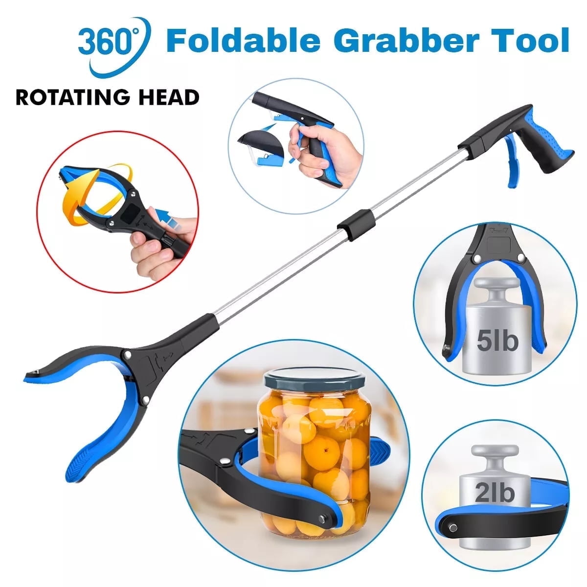 1PACK Grabber Reaching Tool,Trash Picker Upper Grabber Lightweight ...