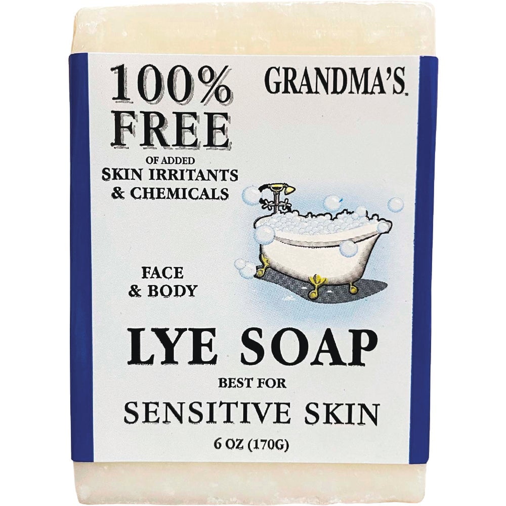 1PACK Grandma's 6 Oz. Face & Body Lye Bar Soap - Walmart.com