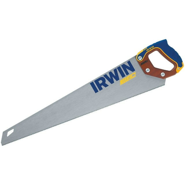 1PACK Irwin 24 In. L. Blade 12 PPI Wood, Rubberized Grip Handle Hand ...