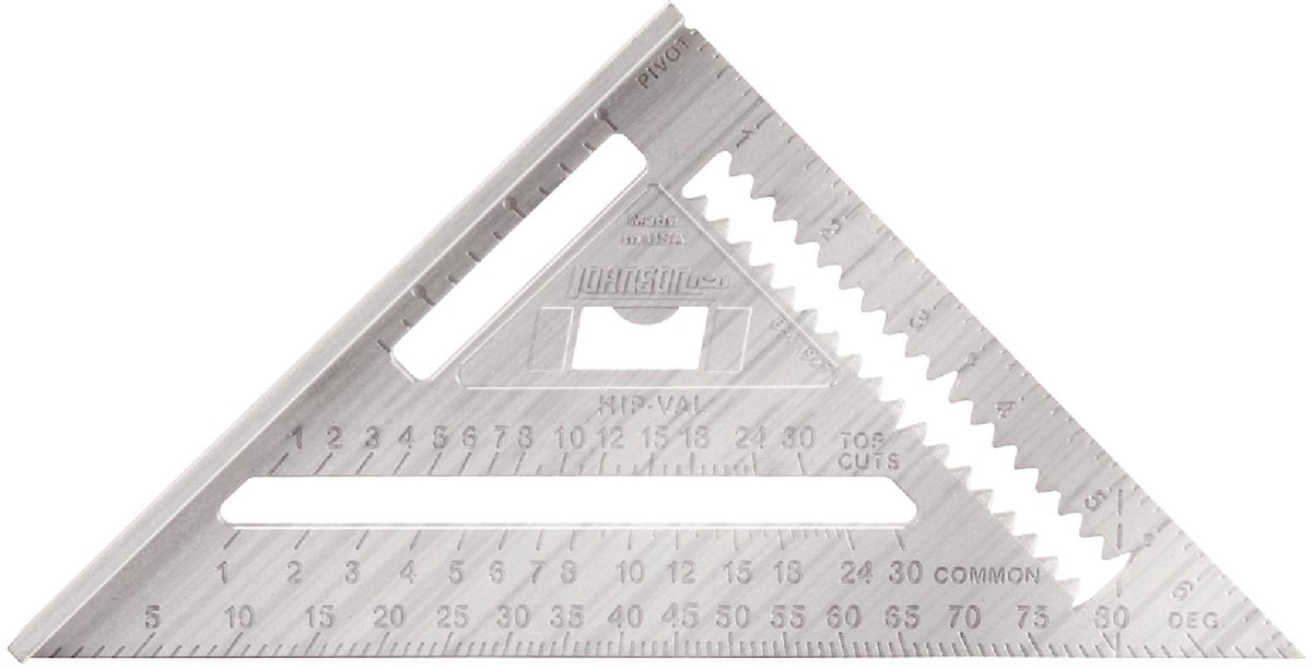 1PACK Johnson Level Johnny Square 7 In. Aluminum Professional Rafter ...