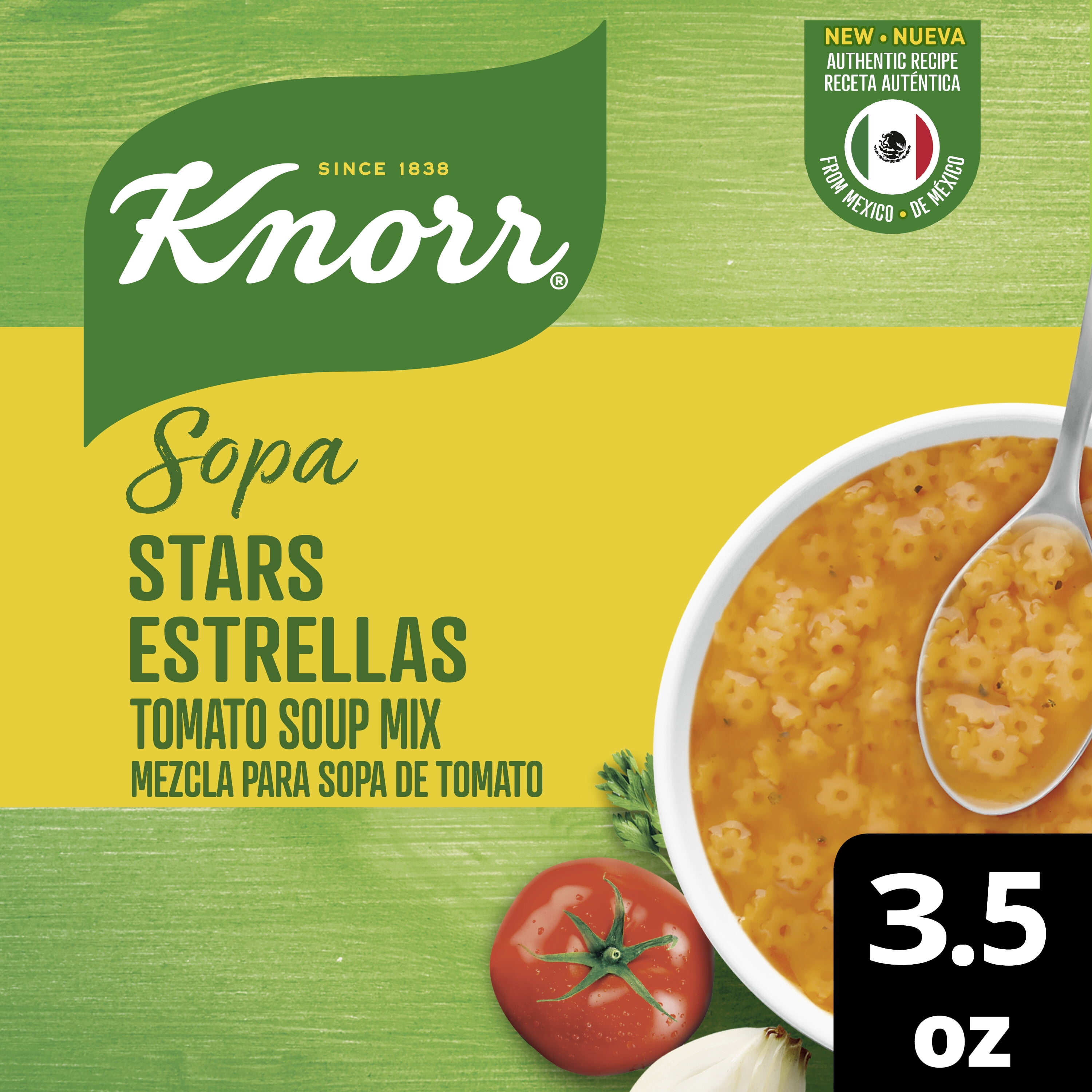 (1PACK),Knorr Sopa Tomato Based Star Pasta Soup Mix, 3.5OZ - Walmart.com