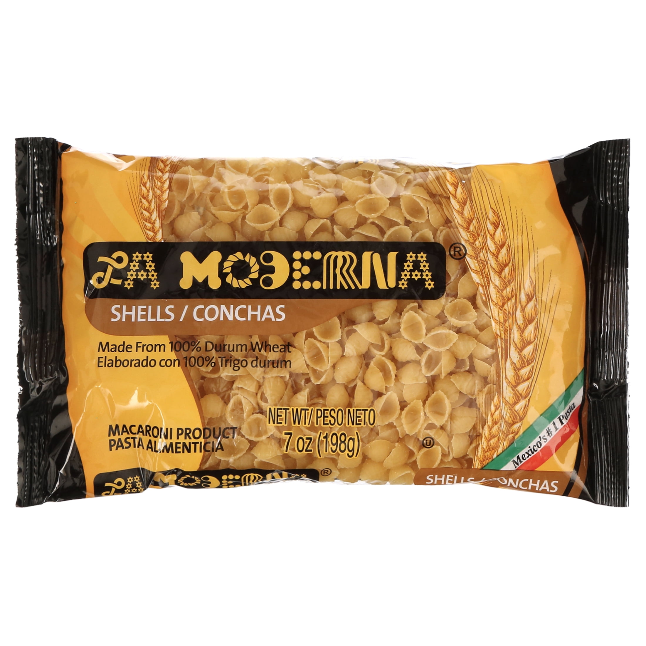 (1PACK),La Moderna Shells Macaroni Pasta, 7.05 oz - Walmart.com