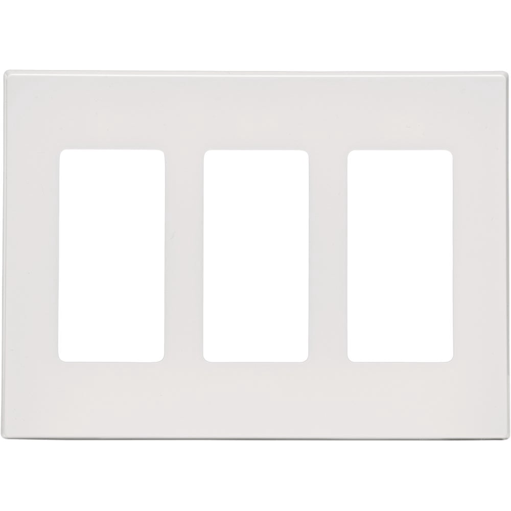1PACK Leviton Decora Plus 3-Gang Poly Carbonate Screwless Decorator ...