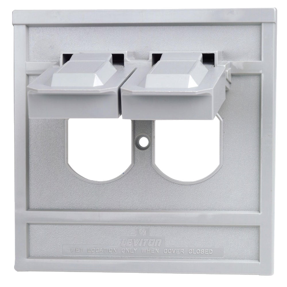 1PACK Leviton Single Gang Duplex Horizontal Commercial Grade ...