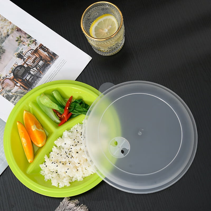 1PACK Microwave Food Storage Tray Containers - 3 Section/Compartment ...